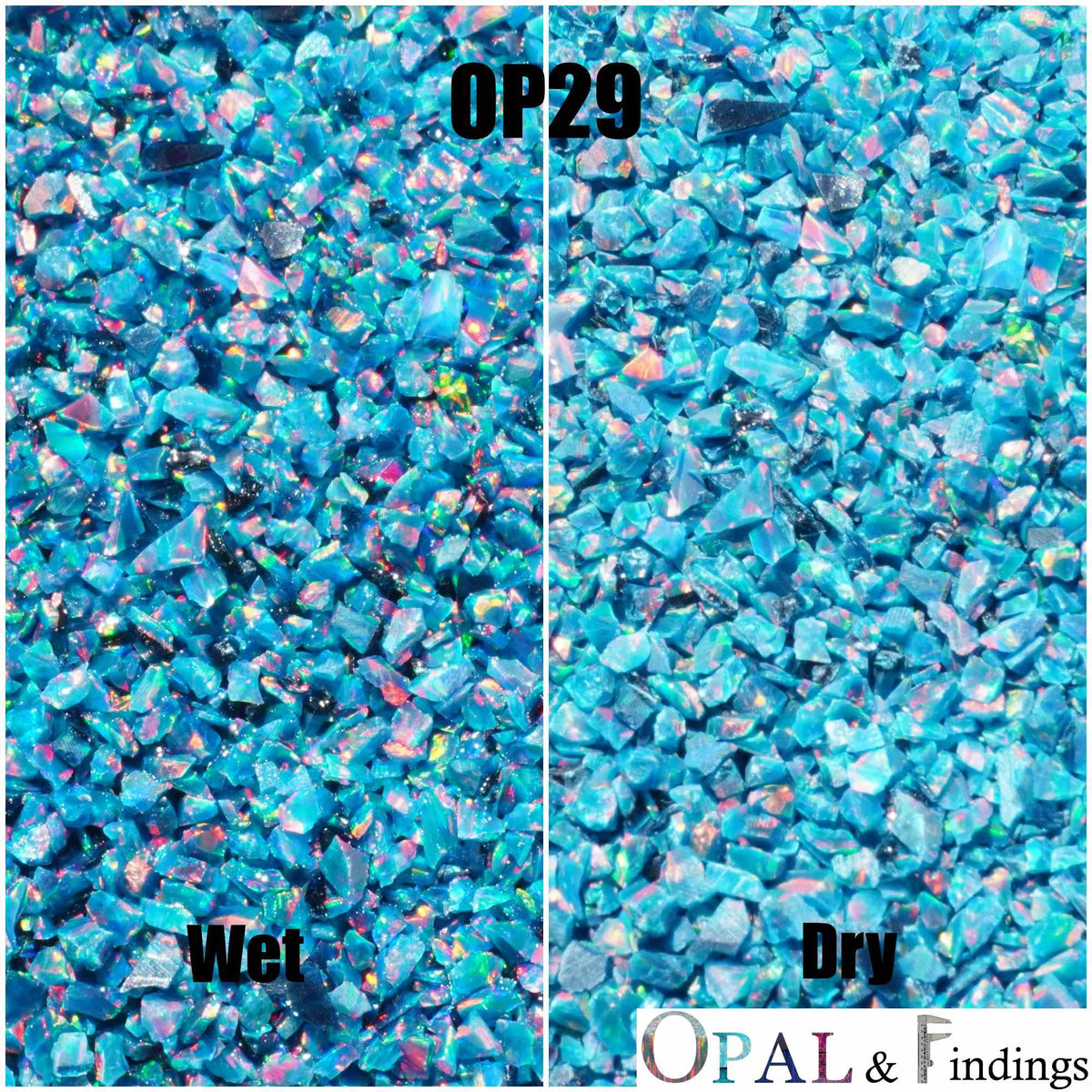 Space Blue (OP29) Crushed Opal DIY Jewelry Inlay – Opal & Findings
