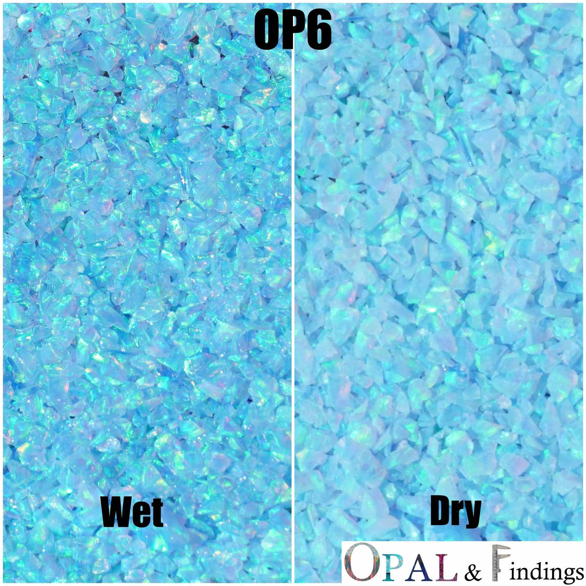 Crushed Cultured Opal for Jewelry & Craft Inlay – Opal & Findings