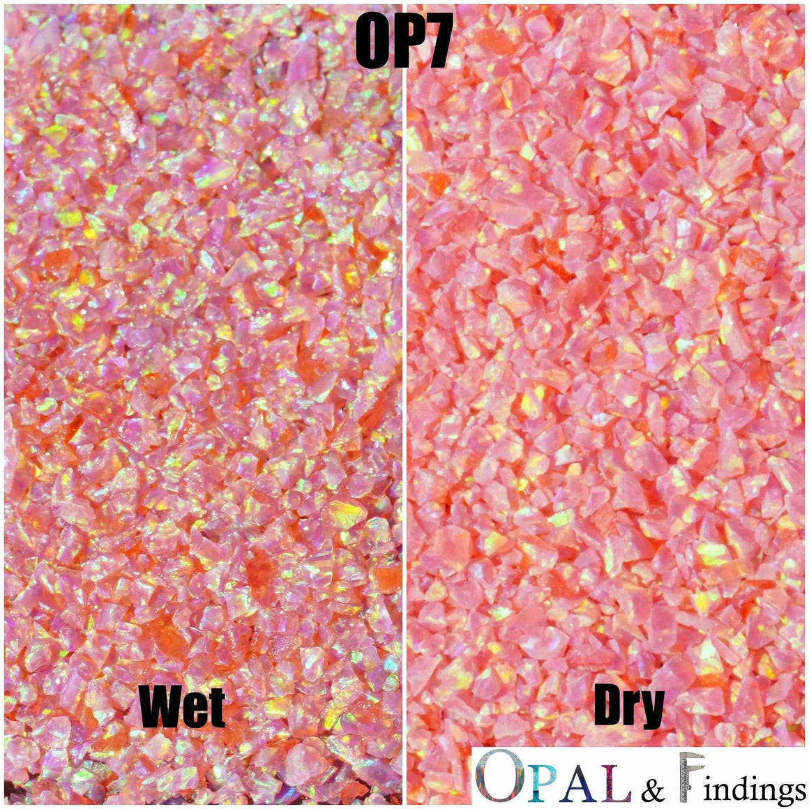 Crushed Cultured Opal for Jewelry & Craft Inlay – Opal & Findings