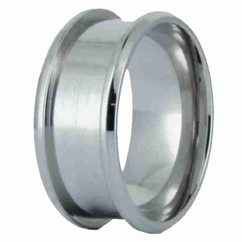 10mm Stainless Steel Ring Core Blank 8mm Inlay Channel DIY Jewelry ...